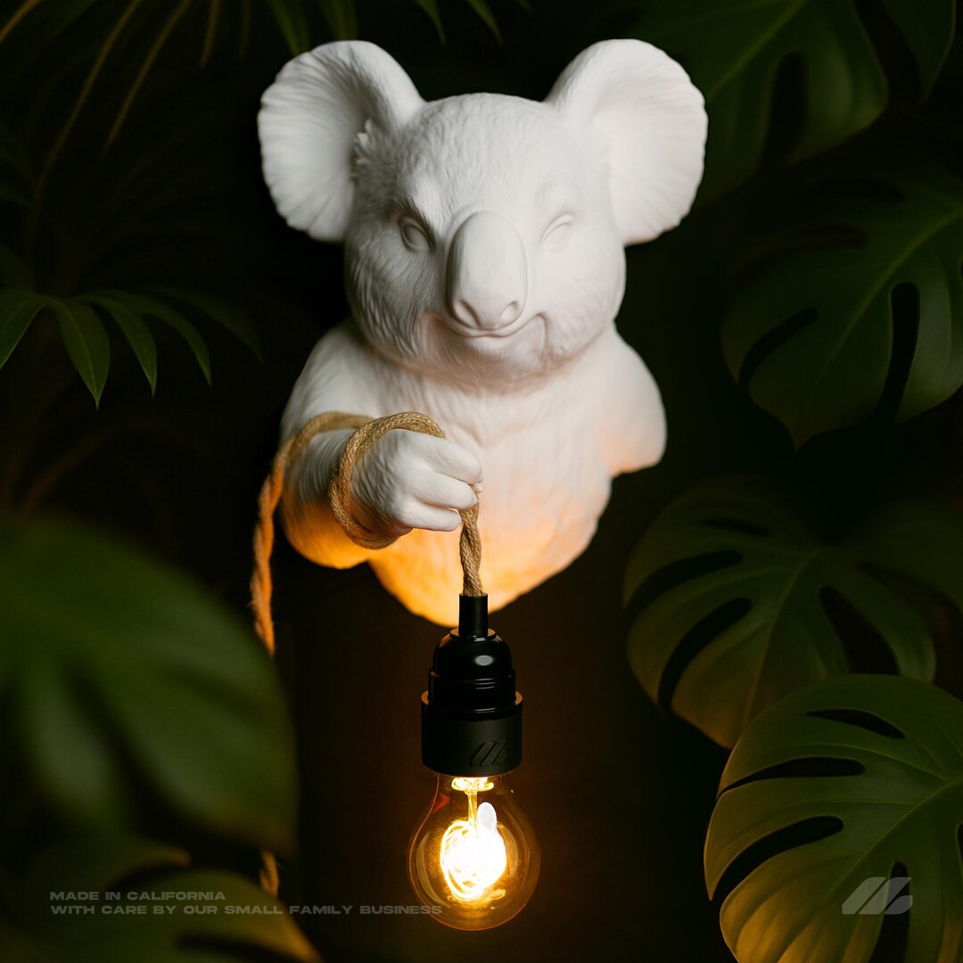 Koala Wall Lamp (8”x12”) – Unique Premium Quality 3D Printed Animal ...