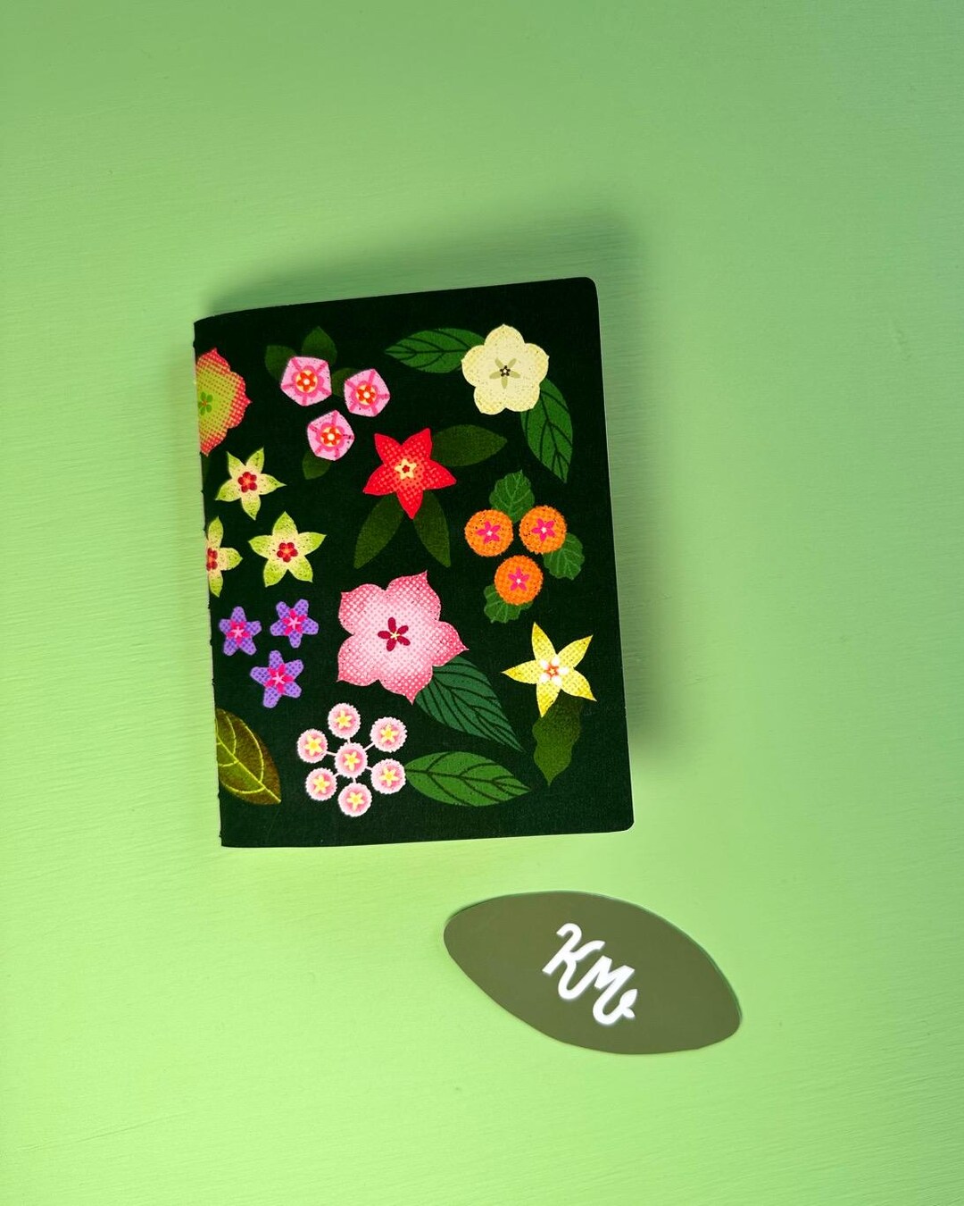 Mini Hand Stitched Notebook: Hoya Flowers, Plant Illustration, Small ...
