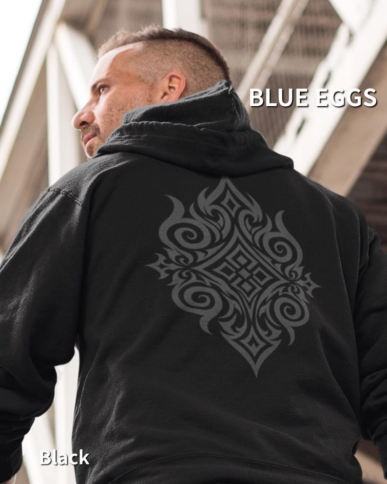Ainu Pattern Zip-up Hoodie – Japanese Tribal Back Print - Etsy