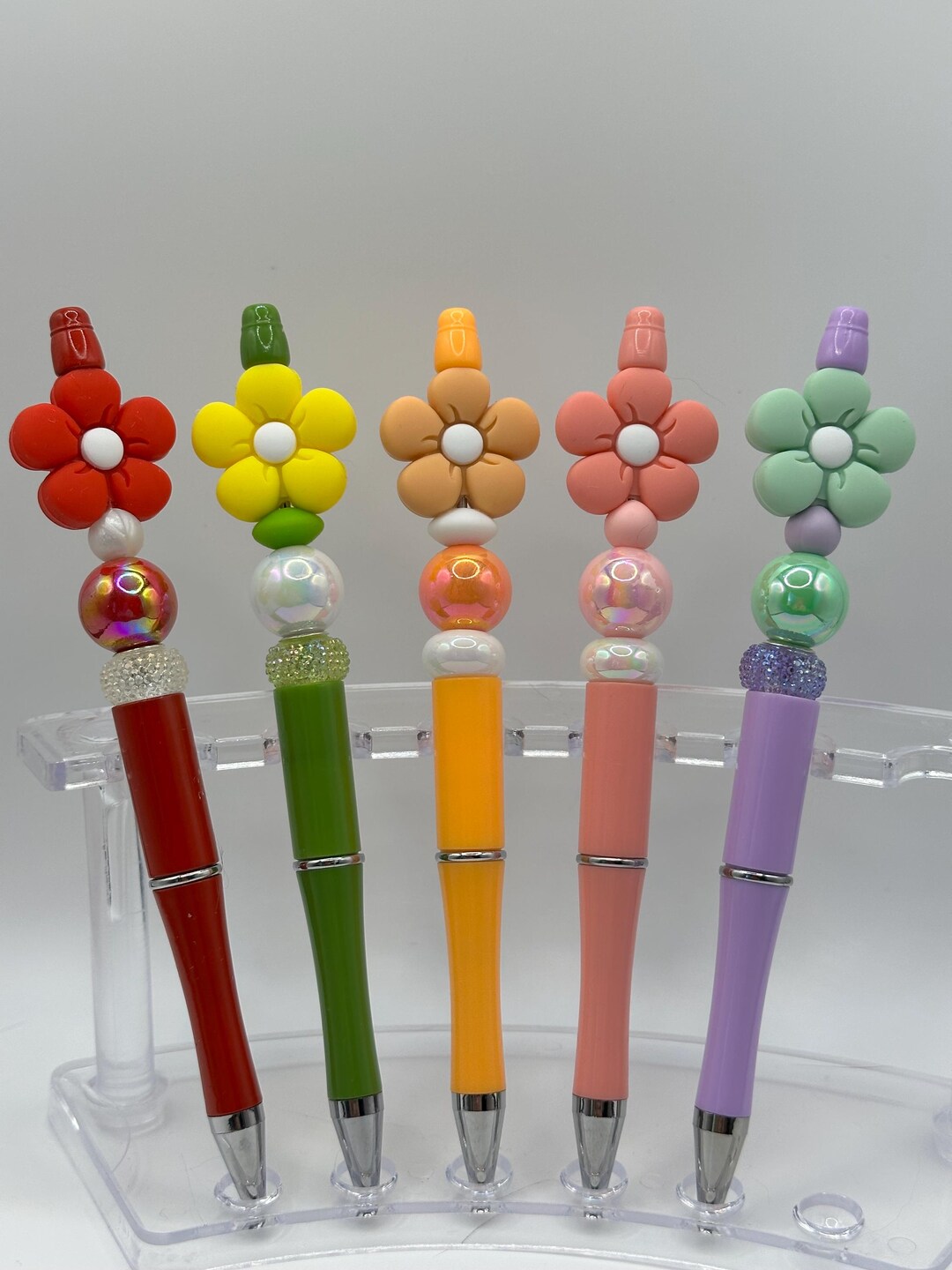 Beaded Flower Pens - Etsy