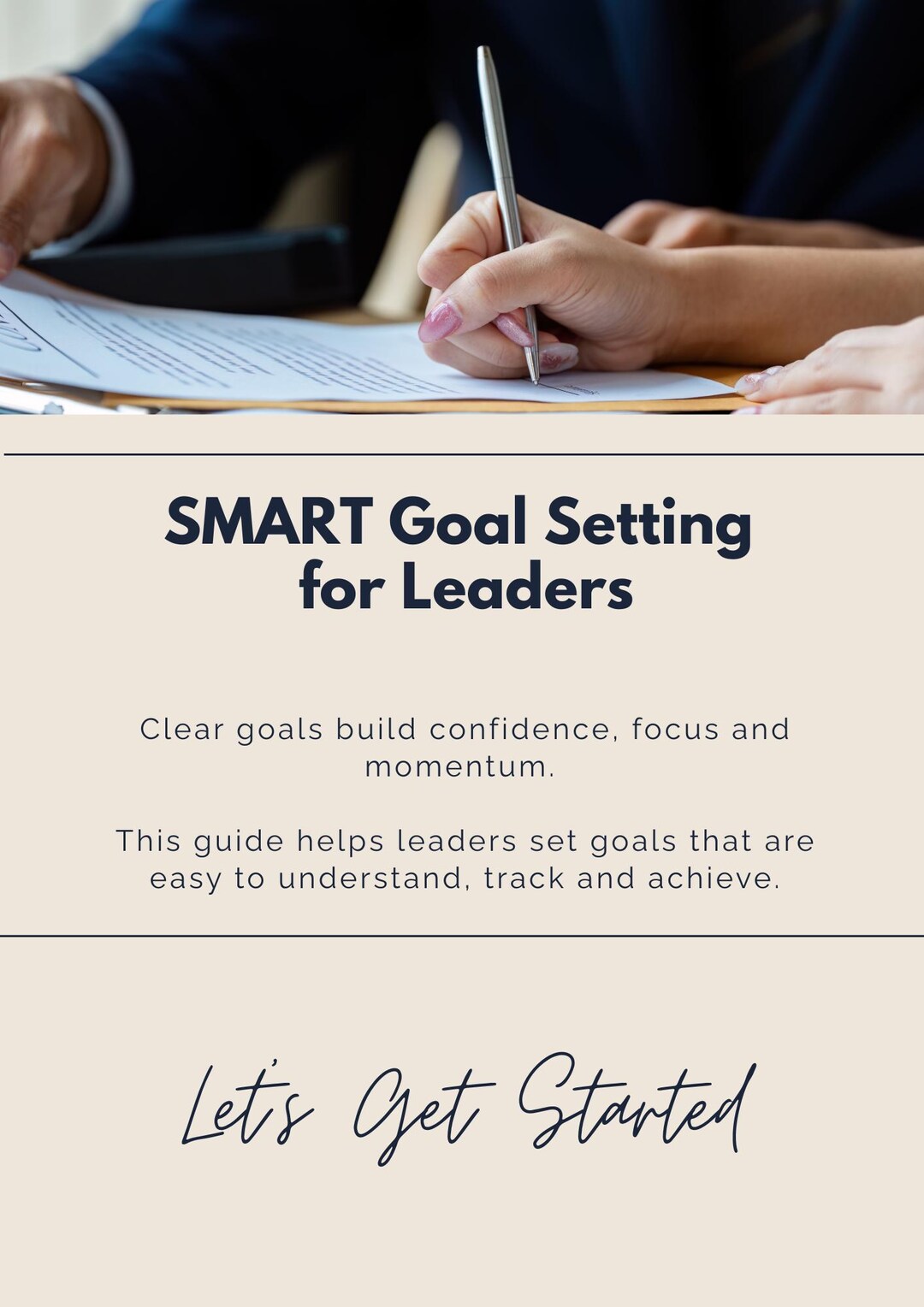 SMART Goal Setting for Leaders | SMART Goal Template | Guided Goal ...