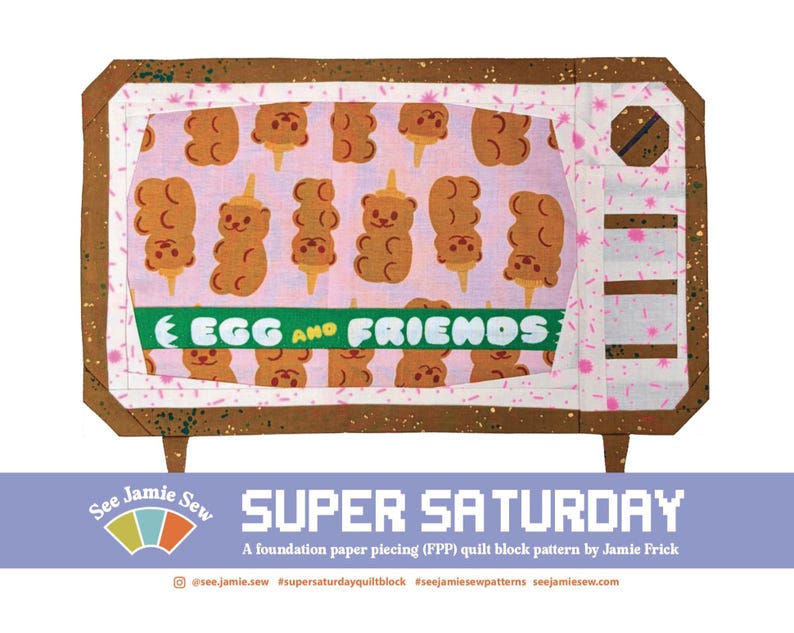 Super Saturday FPP Block Pattern (PDF) - Etsy