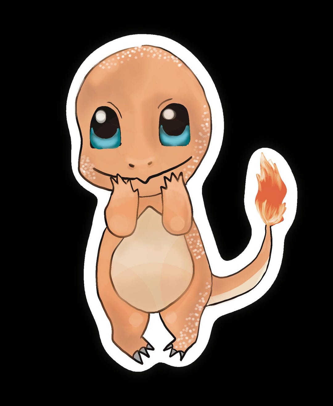 Charmander Sticker: Cute Glossy Pokemon Inspired Vinyl Decal - Etsy