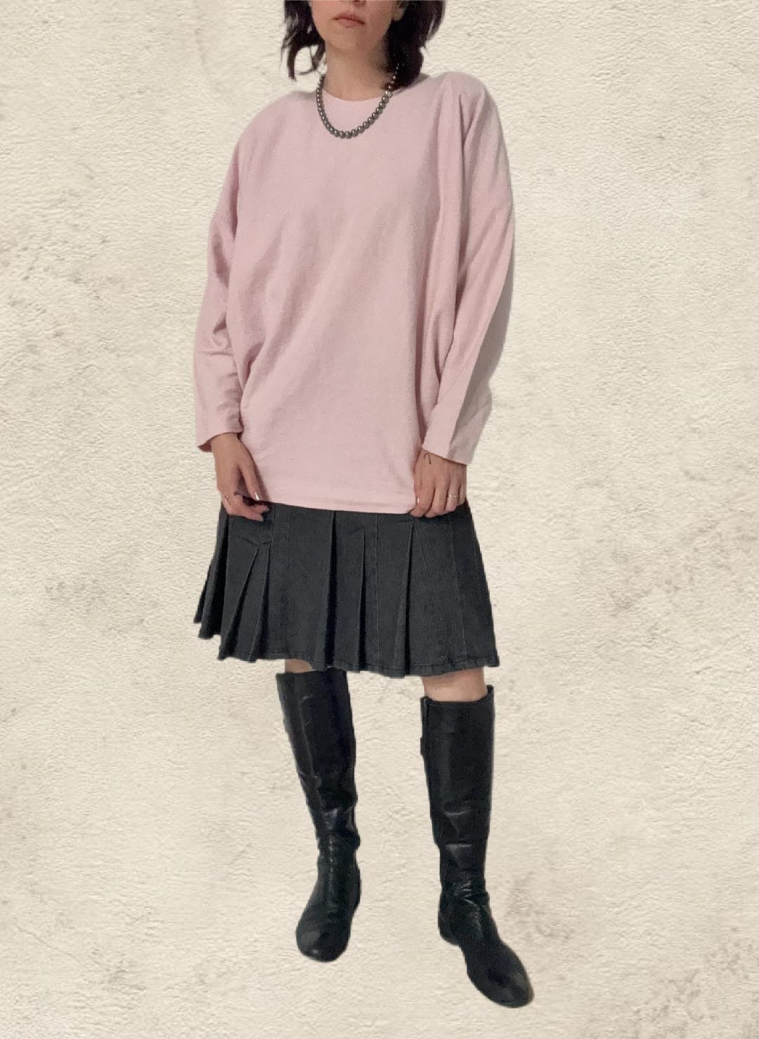 Vintage 1980s Michele Lamy Baby Pink Cotton Oversized Shirt (O/S) - Etsy