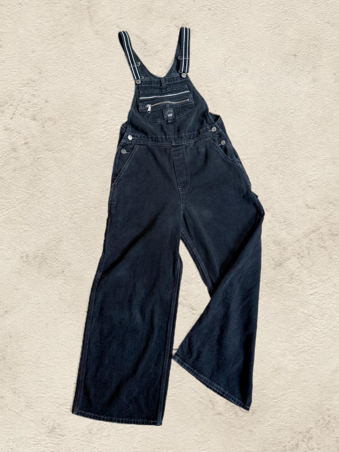Vintage Late 90s Lee Pipes Black Wide Leg Bib Overalls - Etsy Canada