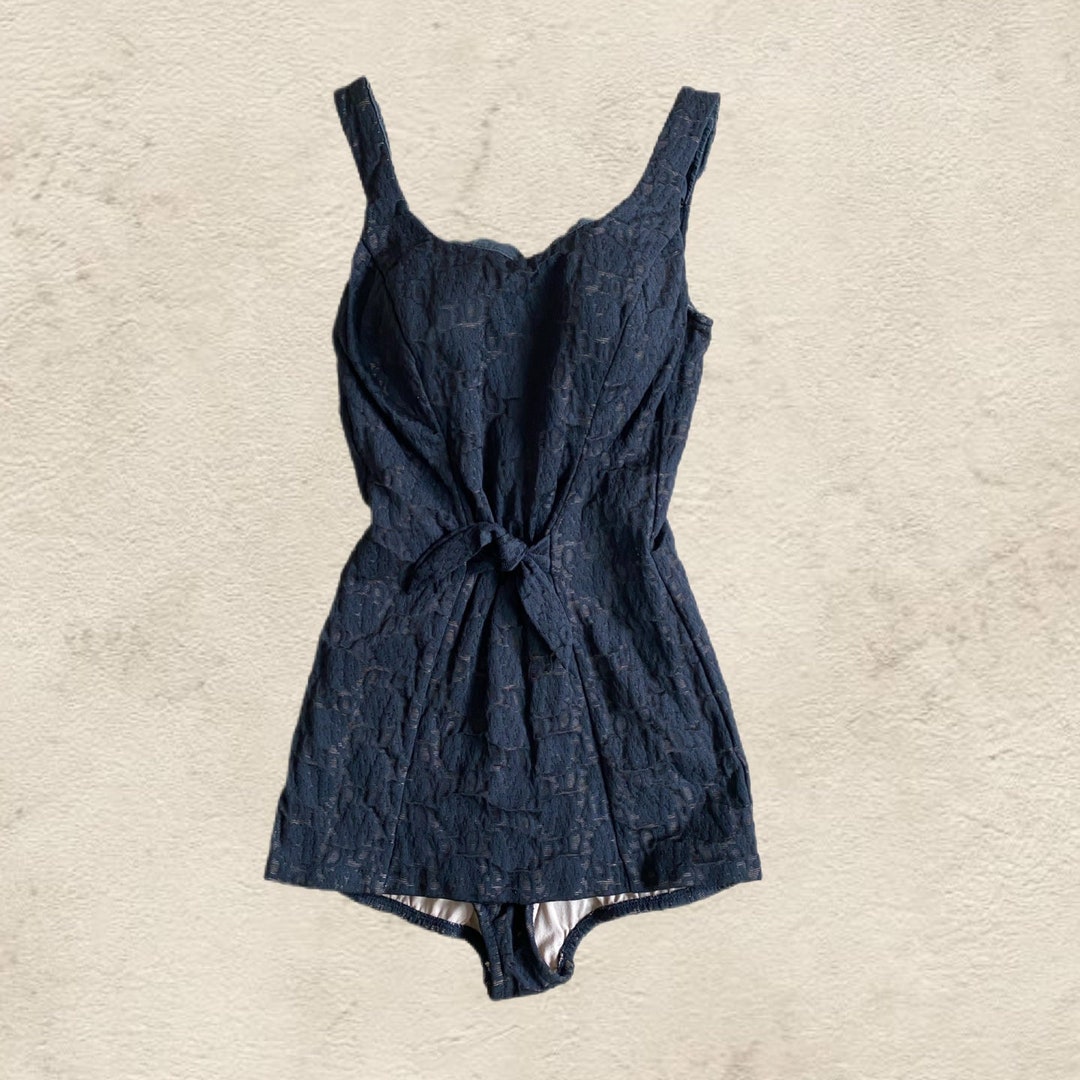 Vintage 1960s Sears Sea Stars Black Lace Swim Suit - Etsy