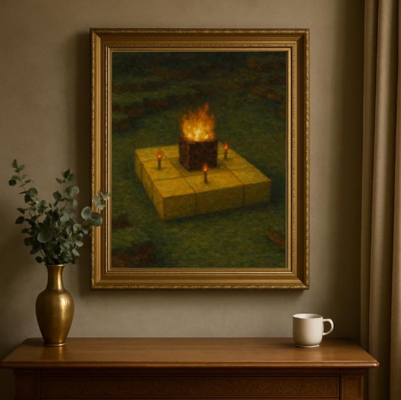 Herobrine Spawner Poster | Minecraft Myth Wall Art | Funny Gamer Decor ...