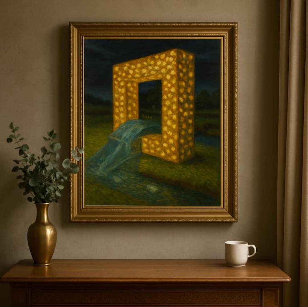 Aether Portal Fail Poster | Minecraft Nostalgia Wall Art | Funny Gamer ...