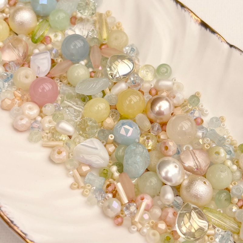 Glass Bead Mix Pastel - Etsy