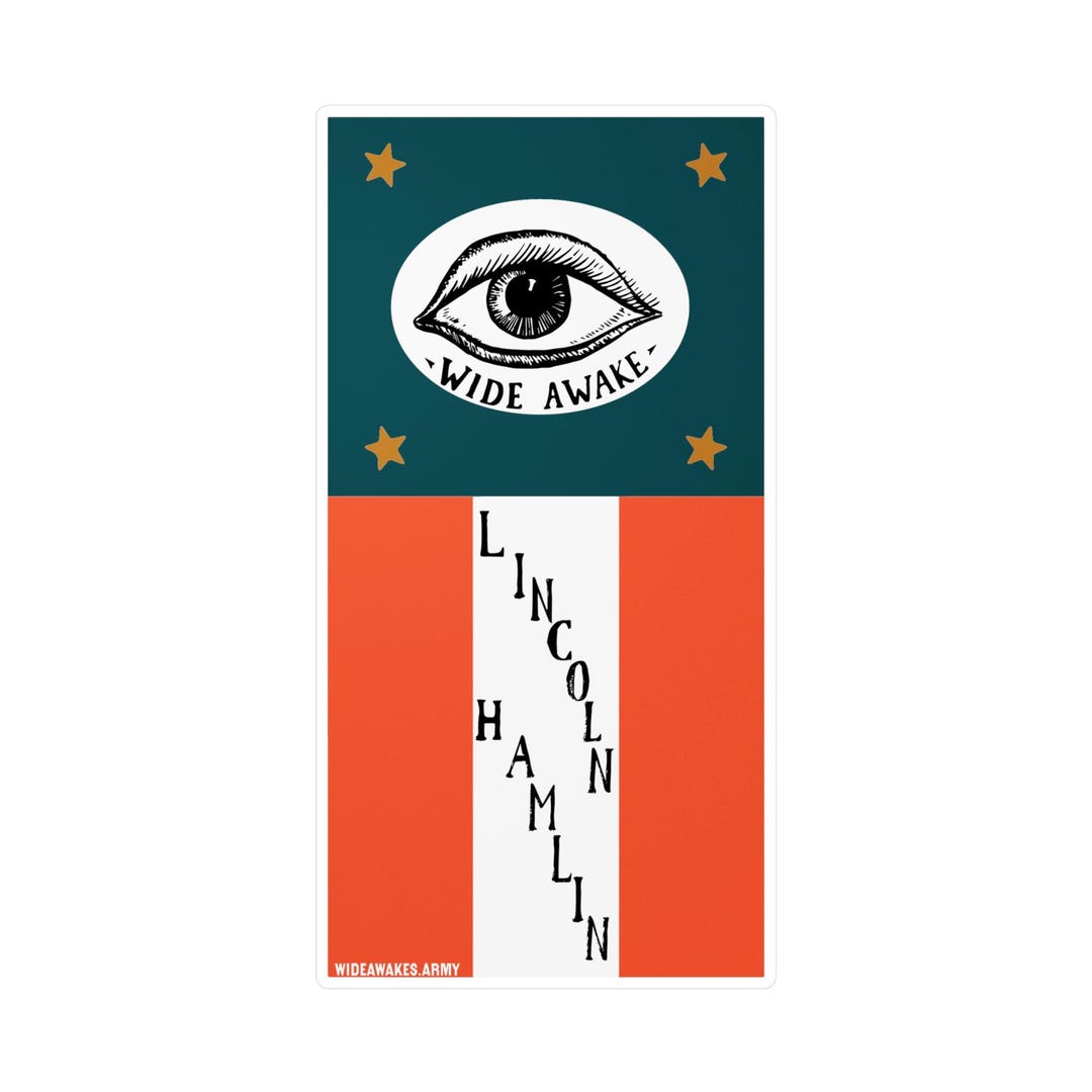 Wide Awakes Parade Banner Decal | Lincoln Hamlin 1860 - Etsy