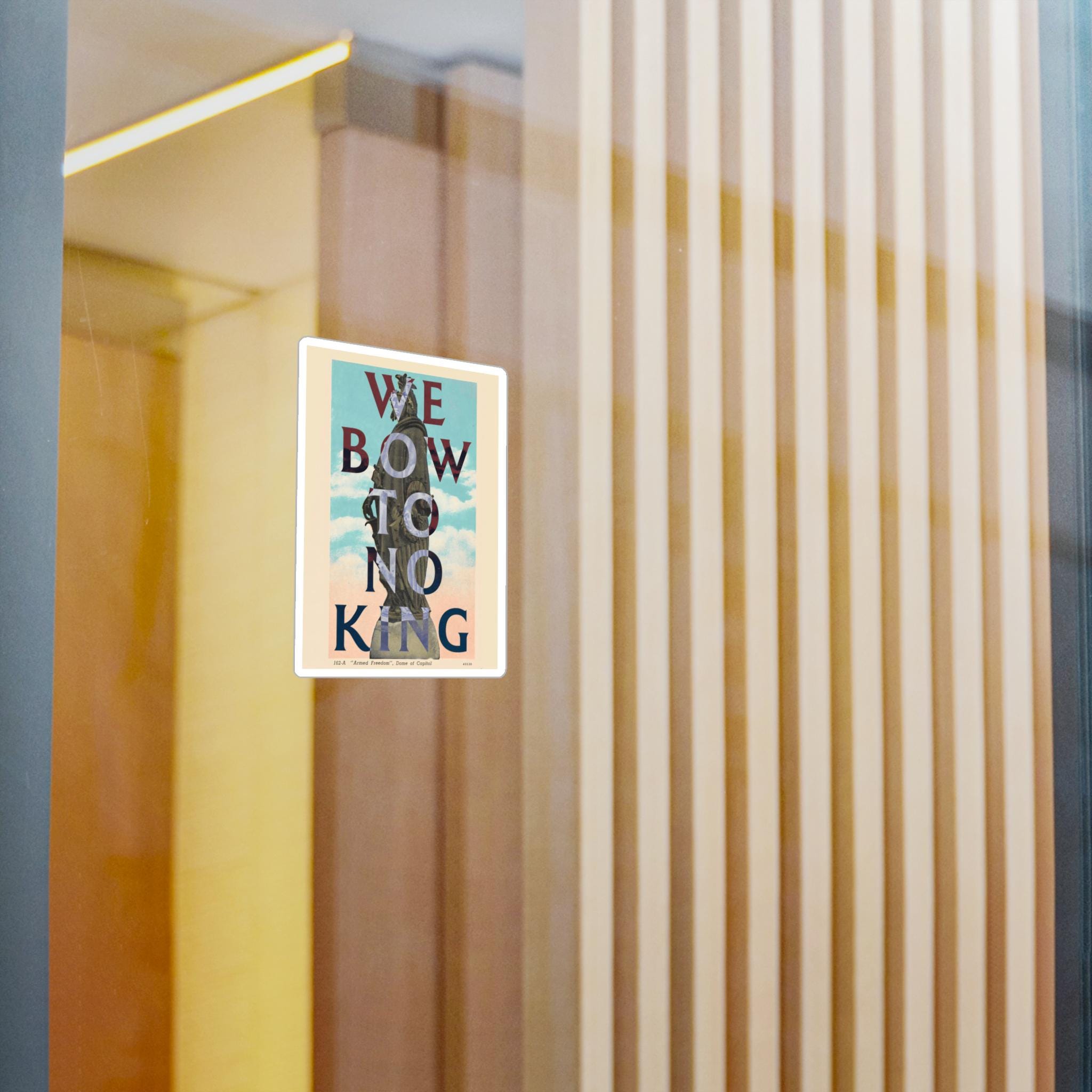 Vinyl Decal - C1910 'armed Freedom' US Capitol Postcard: 'we Bow to No ...