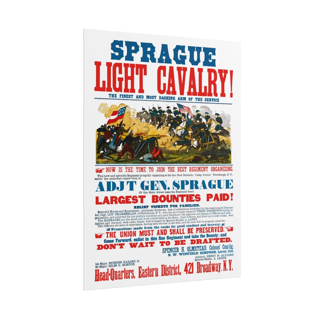 The Finest and Most Dashing | Sprague Light Cavalry | 1860s Civil War ...