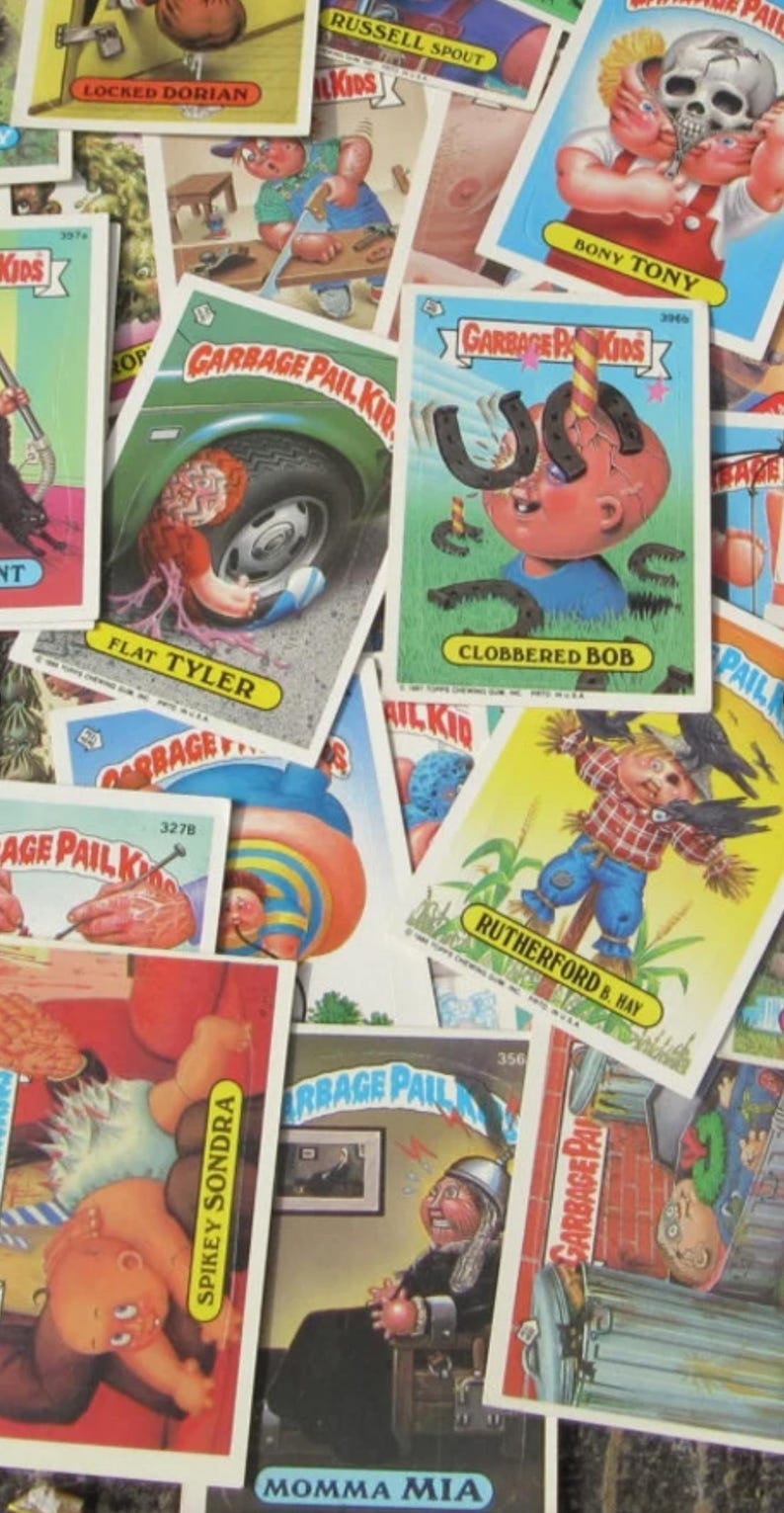 Vintage Garbage Pail Kids Cards 50 or 100 Pack - Includes Series 1-15 ...