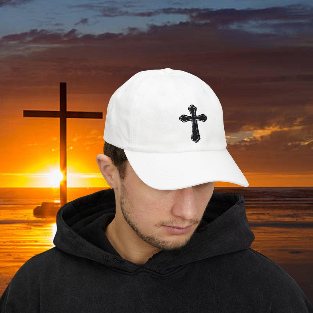 Christian Cross Dad Cap, Religious Baseball Hat, Faith Embroidered Cap ...