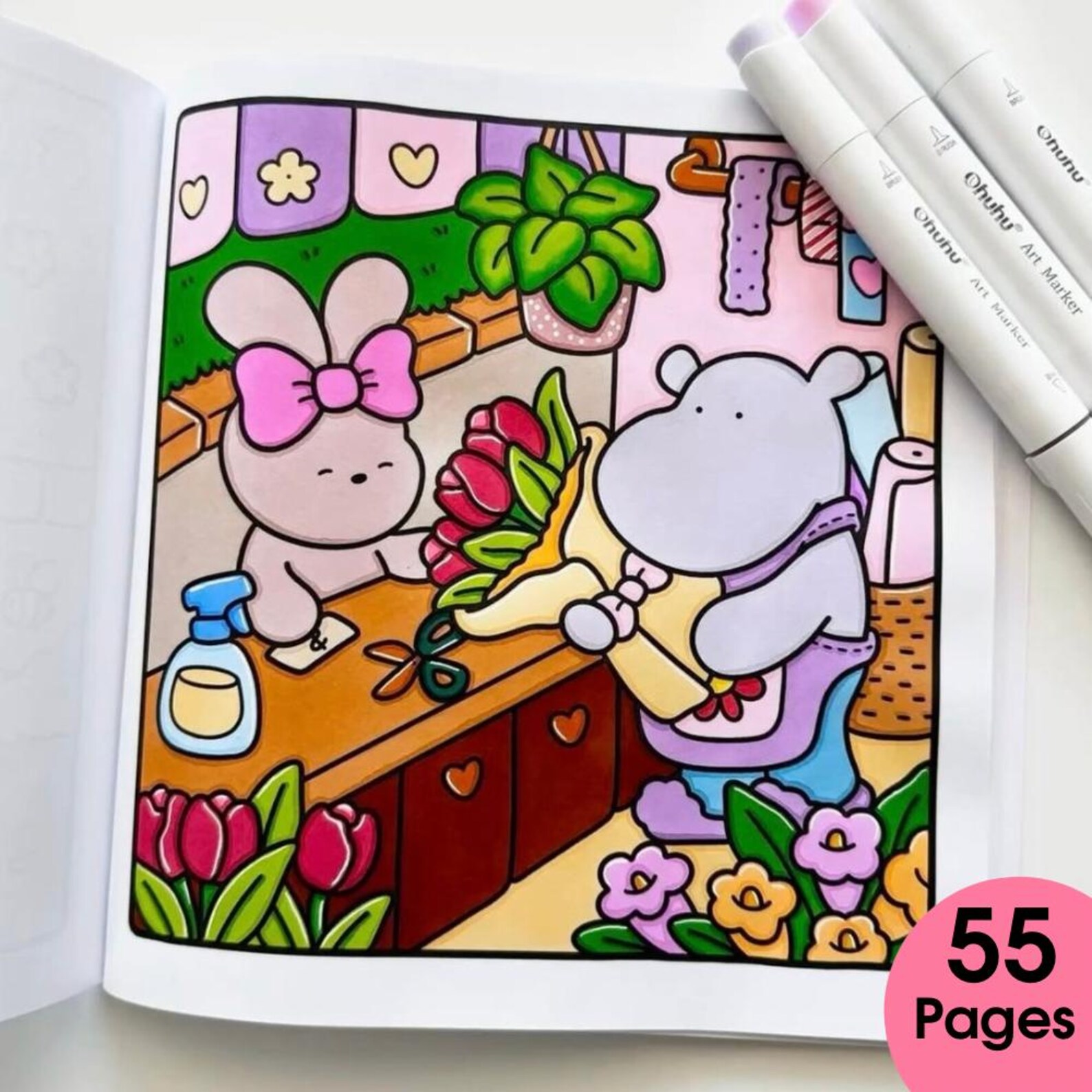 Comfy Days Coloring Book – 55 Cute Kawaii Printable Pages | Cozy ...