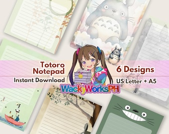 My Neighbor Totoro Stationary Printable - Etsy