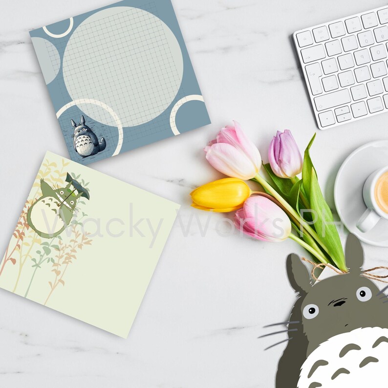 Totoro Notepad | 3X3 Notepad | Cute Studio Ghibli Inspired Memo Pad ...