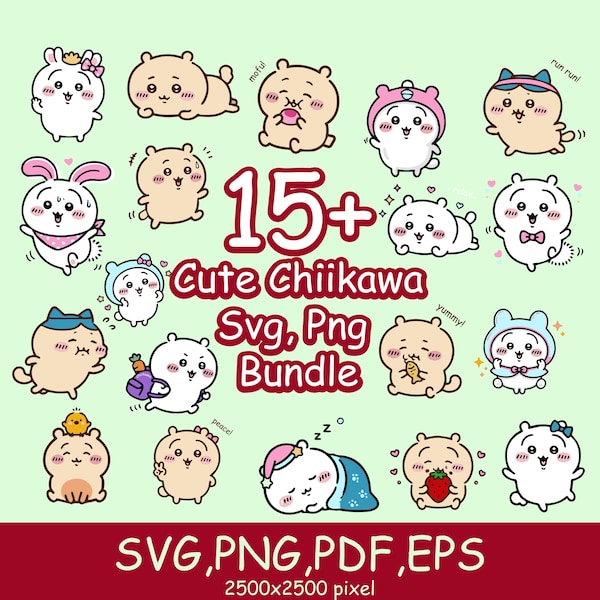 Chiikawa Stickers Png - Etsy