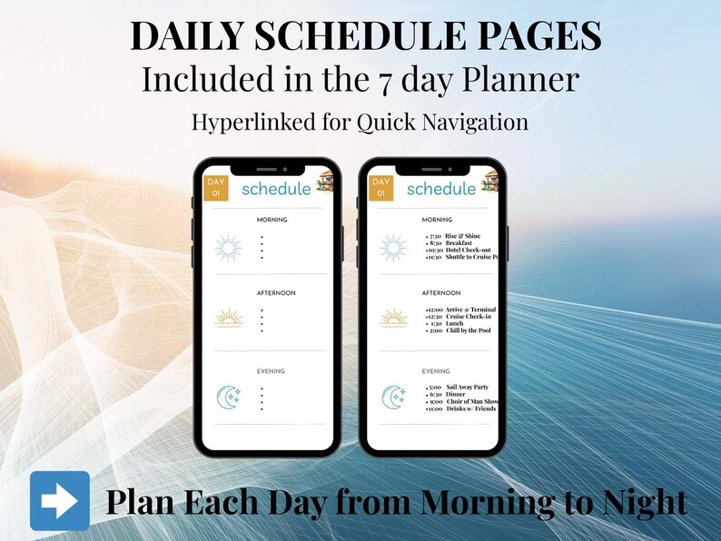 7-day Cruise Planner: Digital Travel Itinerary for iPad (printable PDF ...