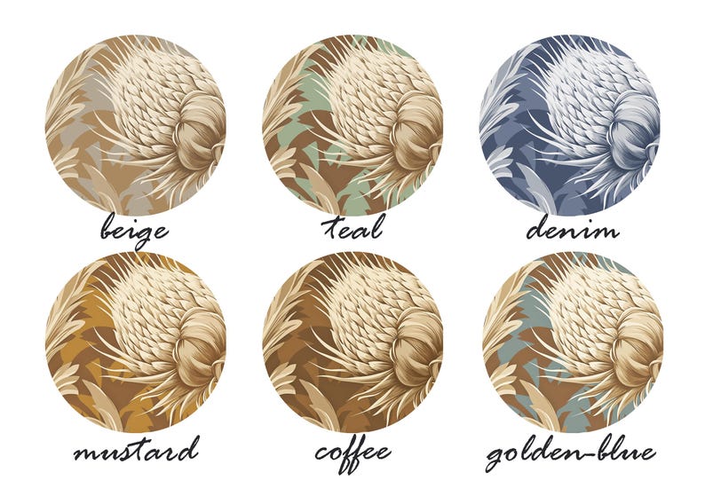 Thistle Seamless Pattern – Vintage Botanical Floral Design (digital ...