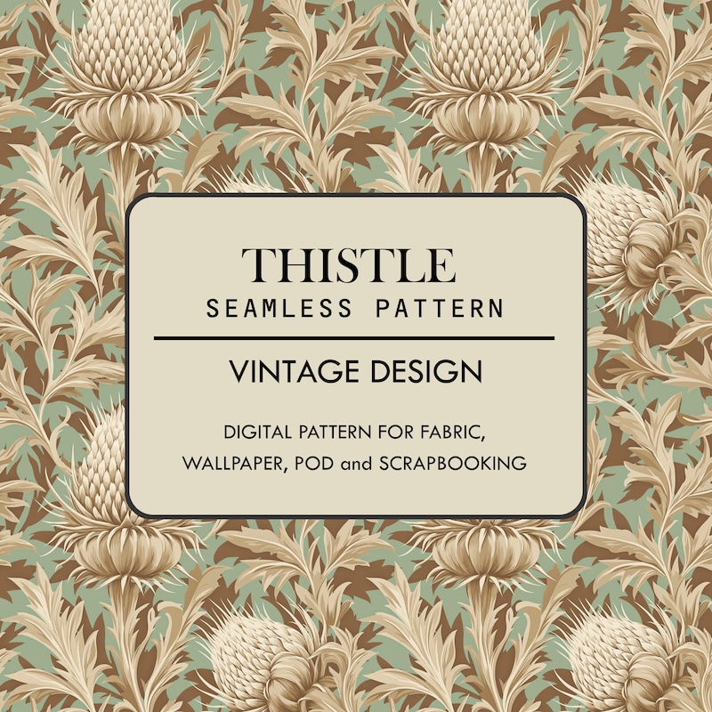 Thistle Wallpaper - Etsy