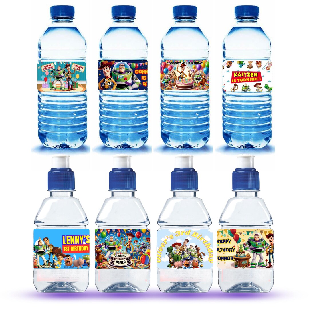 Digital Toy Story. Woody. Buzz Lightyear Personalised Water/pop Top ...
