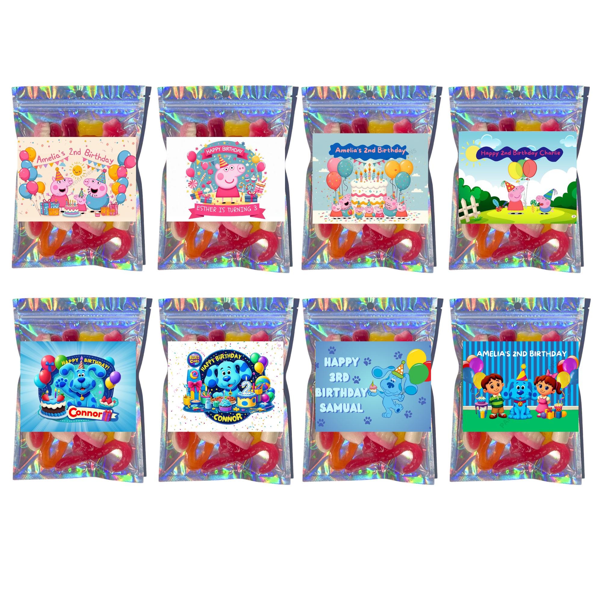 Digital Peppa Pig. Blues Clues Theme / Personalised Lolly Bag, Box ...