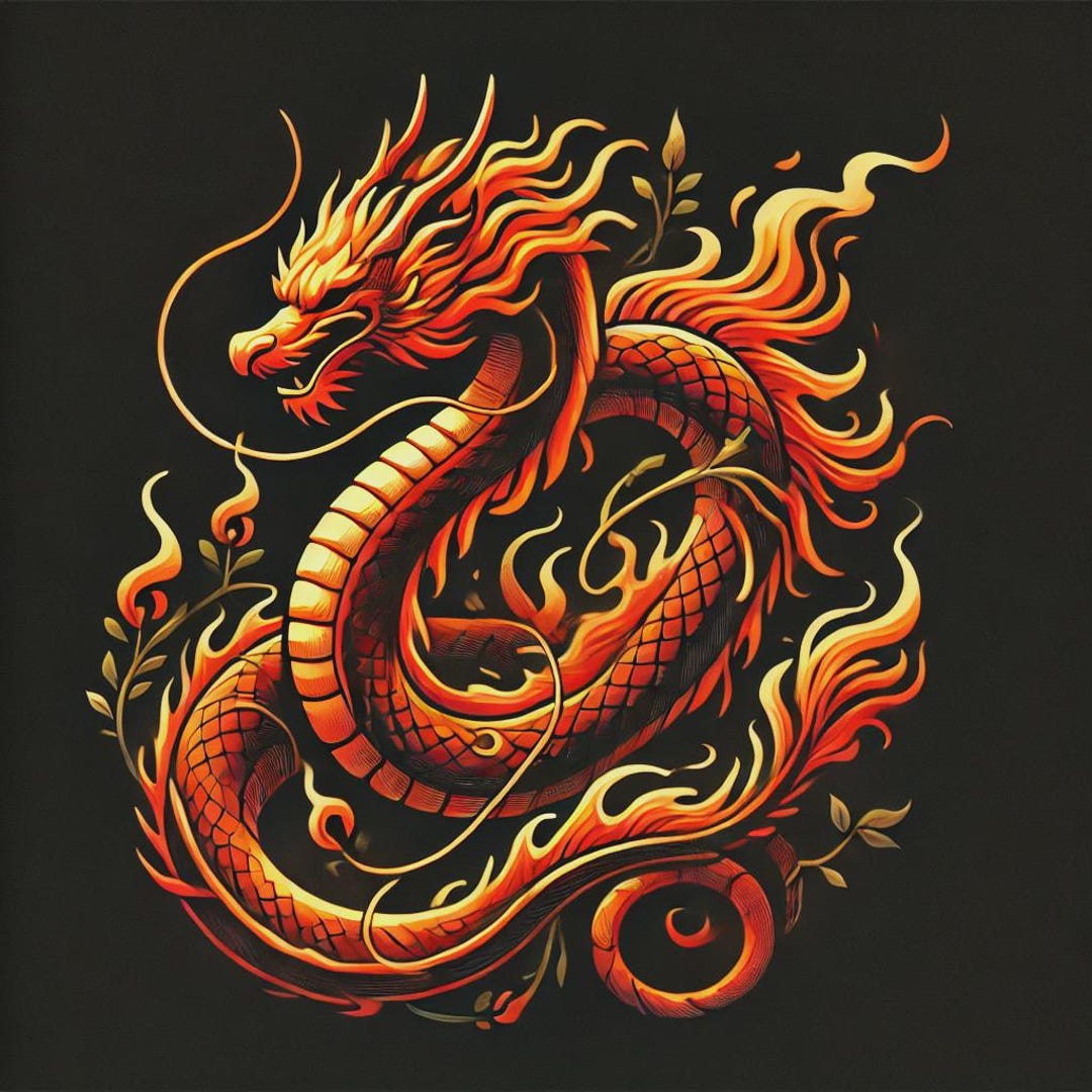 Fiery Shadows: Tribal Tattoo Designs of Legendary Creatures and Fiery ...