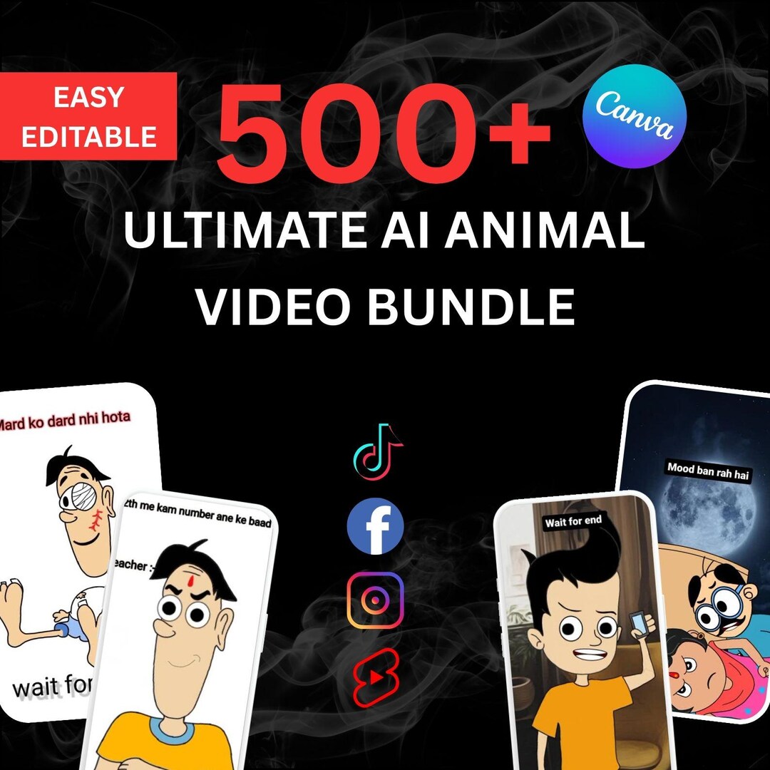 Limited Stocks!! 500+ AI Viral 2D Animation Reels | Shorts, Tiktok ...