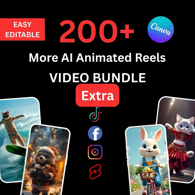 600+ AI Animal Reels: Viral Video Templates for Tiktok, Reels, Shorts ...