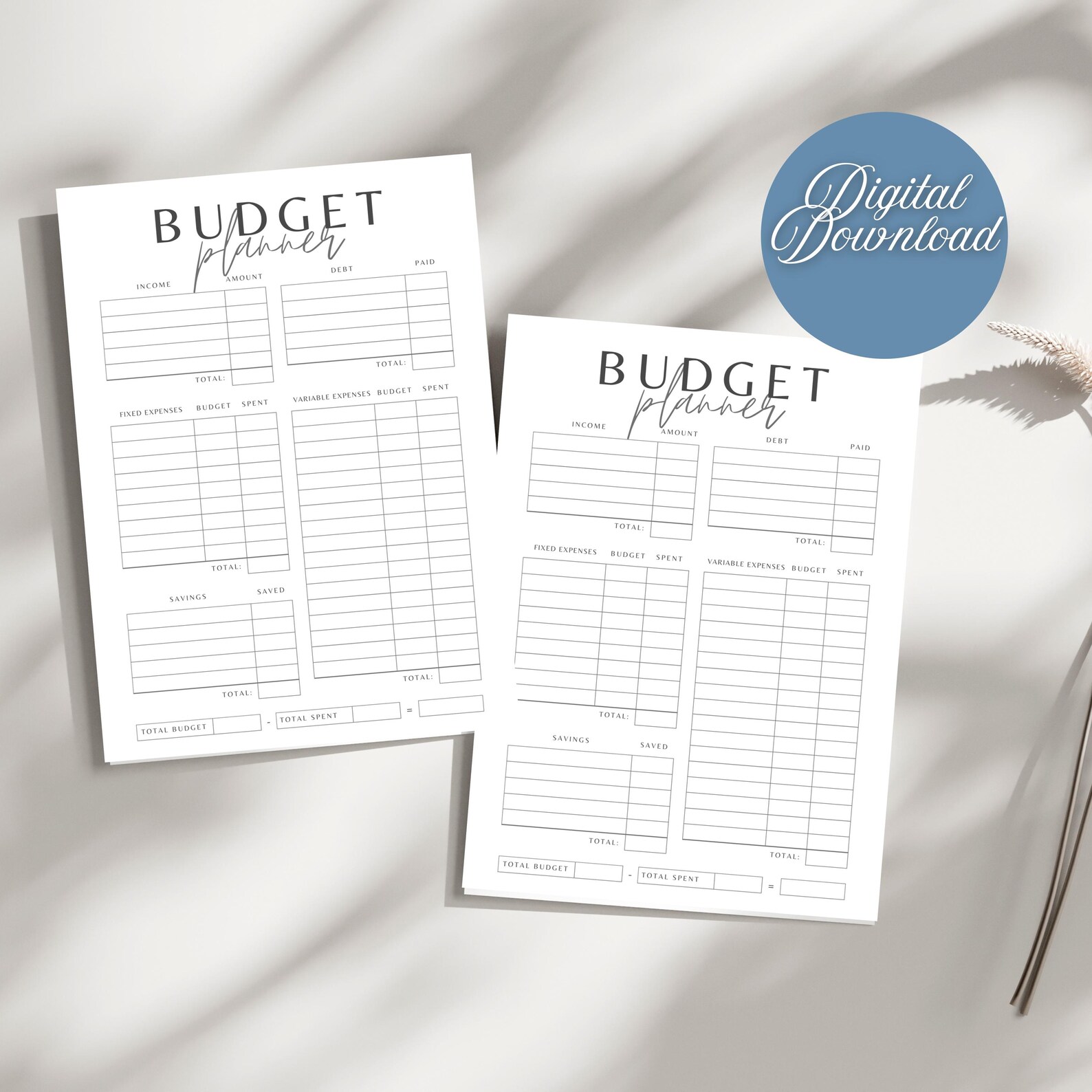 Daily Expenses Tracker Printable | Spending Tracker PDF | Budget ...