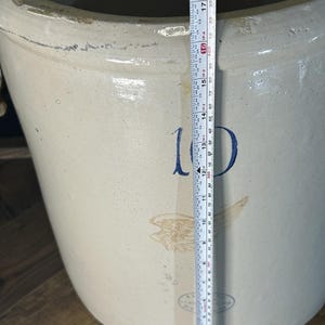 Antique Red Wing 10 Gallon Stoneware Crock Salt Glaze Cobalt Blue ...