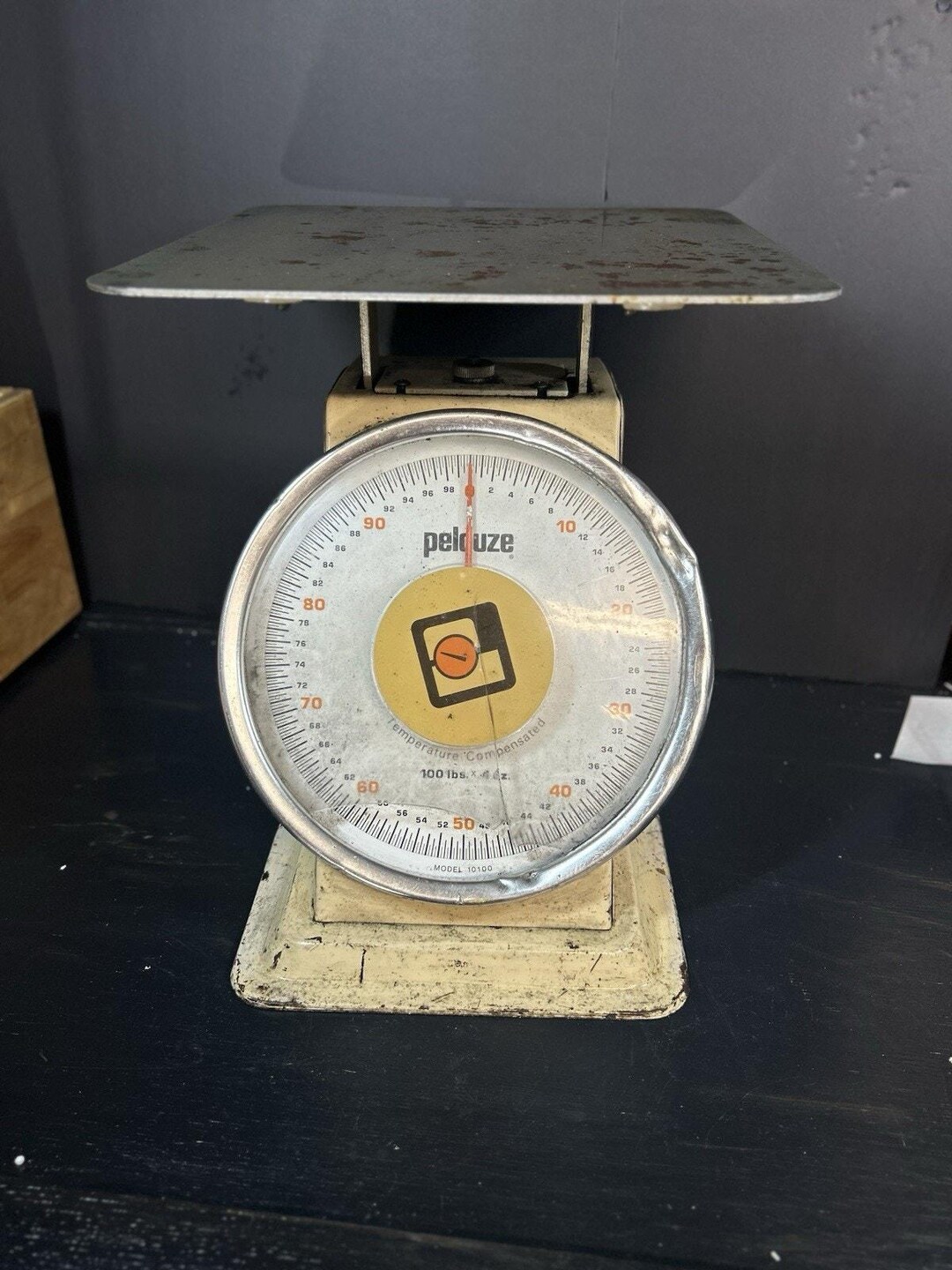 Rare Vintage Pelouze 100 Lb Scale Large Model 10100 L Table Top Scale ...