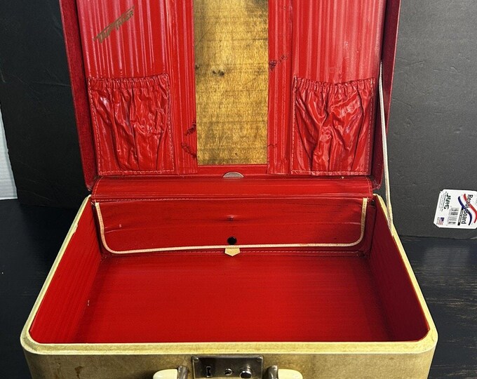 Upcycled Vintage 1960s Globester Train Travel Cosmetic Case - Summer ...