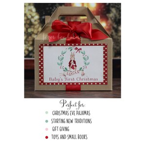 Personalized Baby's First Christmas Gift Box | Christmas Eve Box | Gift ...