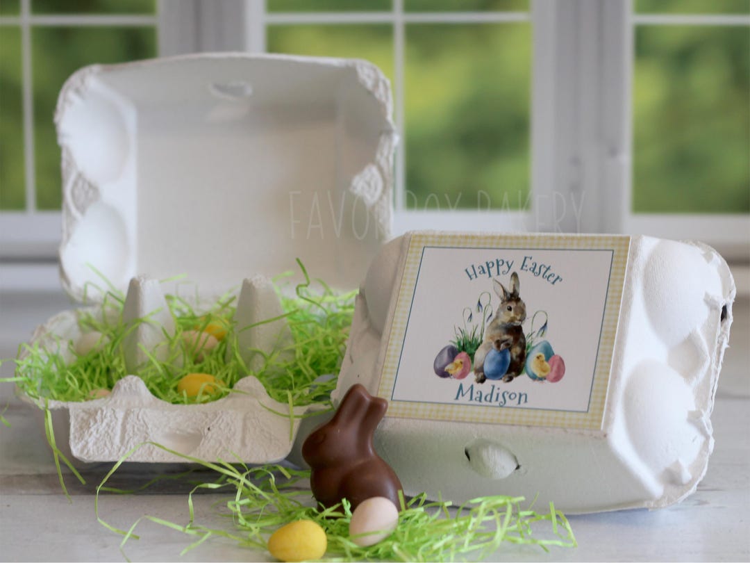 Personalized Mini Easter Egg Carton | Cute Easter Gift for Kids ...