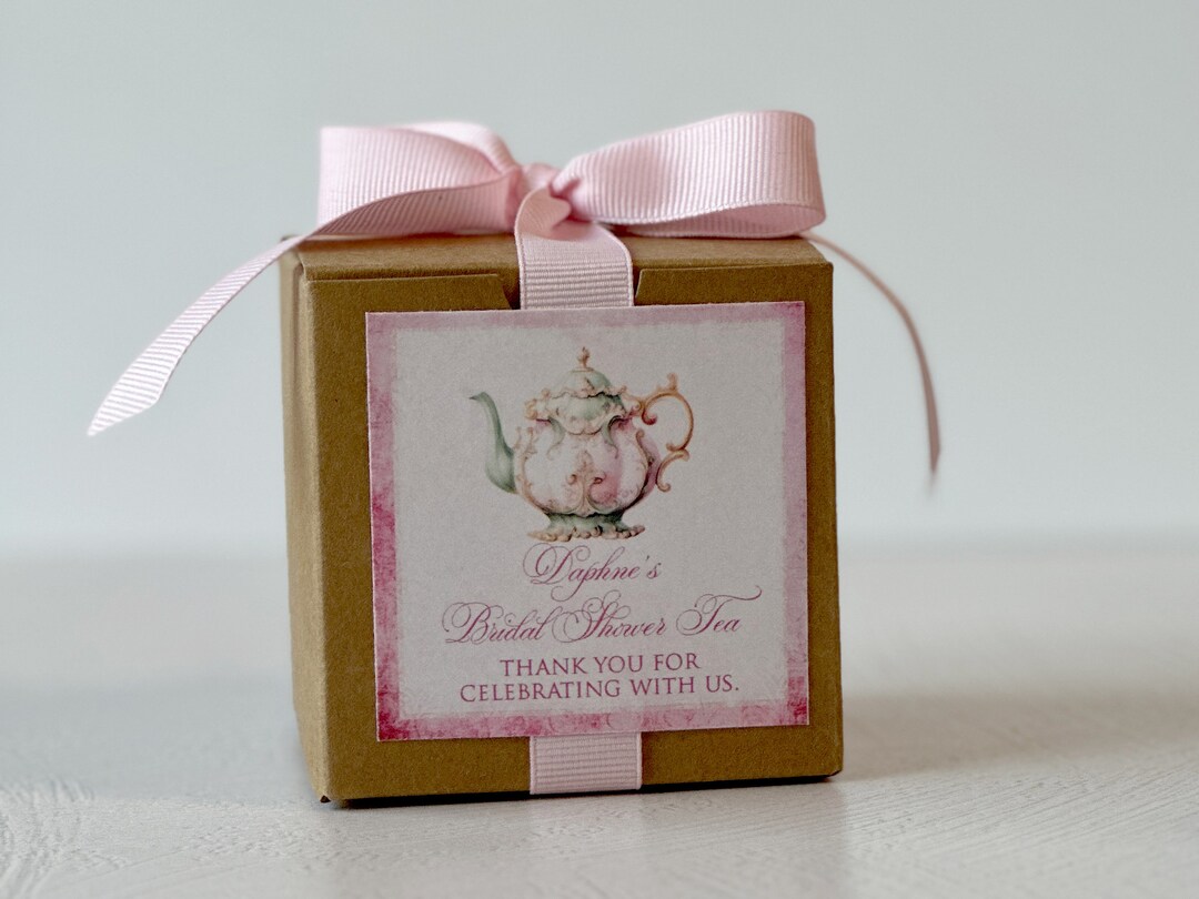Girls Tea Party Birthday Favors | Bridal Tea Party Favor | Pink | Sage ...