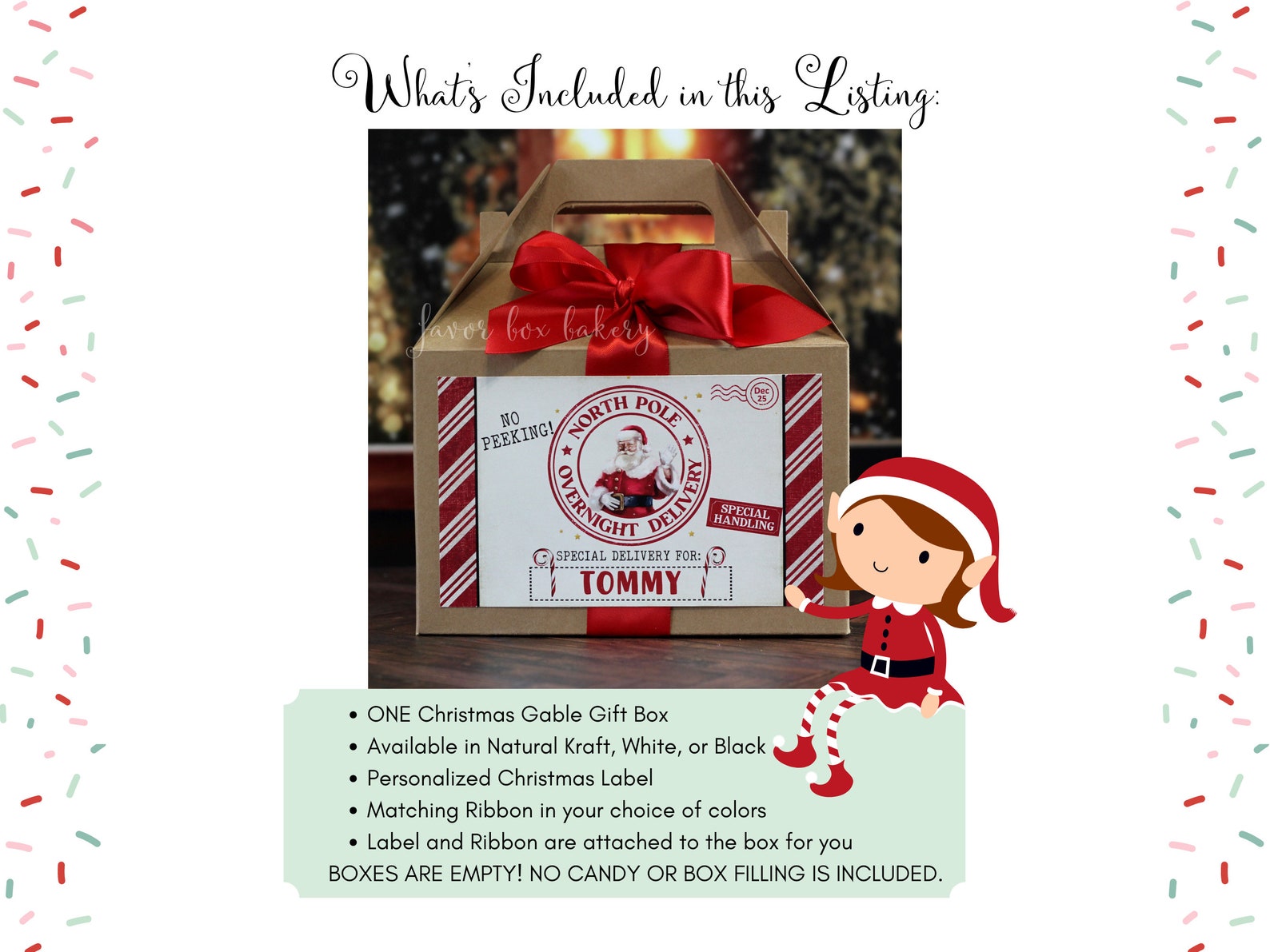 Custom Christmas Eve Special Delivery From Santa Gift Box for Kids ...