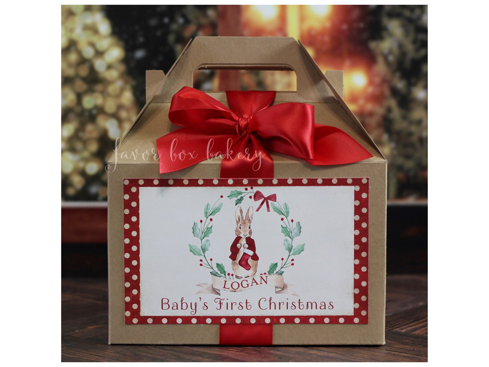 Personalized Baby's First Christmas Gift Box | Christmas Eve Box | Gift ...