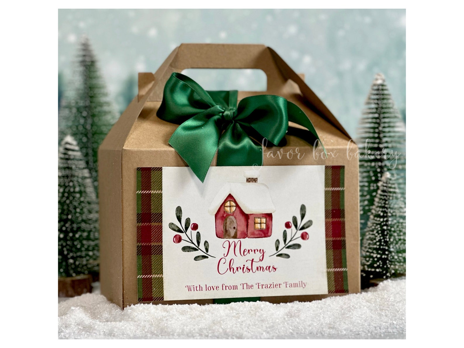 Personalized Christmas Gift Box | Cookie Exchange Box | Cookie Swap Box ...