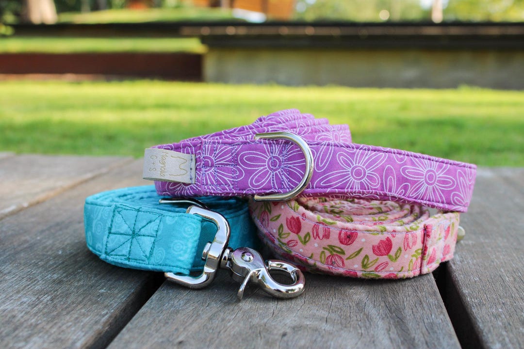 Handmade 4 Foot Dog Leash | Fabric Dog Leash With D-ring & Heavy Duty ...