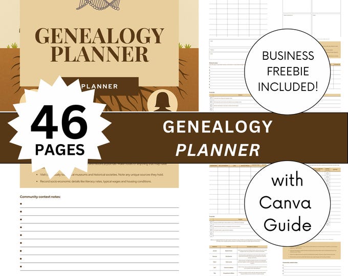 Genealogy Post-it® Notes ~ Family Tree Worksheet for Ancestry Research ...