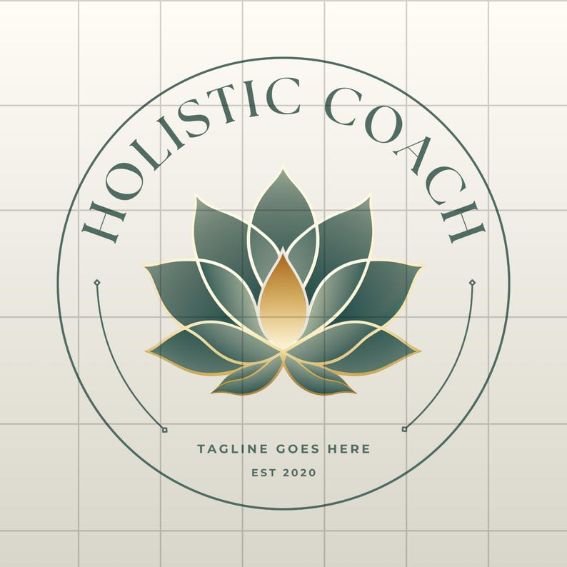 Holistic Logos Templates Canva Minimalist Logo Design Wellness Brand ...