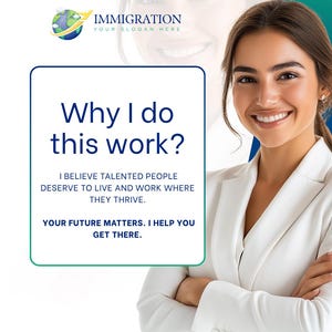 Immigration Social Media Templates: Visa Consultant Marketing (canva ...