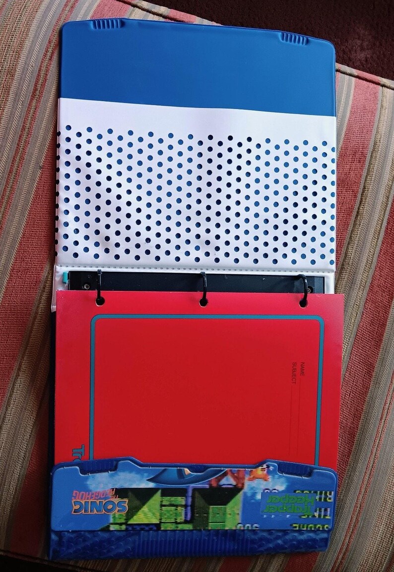 Sonic the Hedgehog Trapper Keeper Folders 1994 Sega Vintage - Etsy