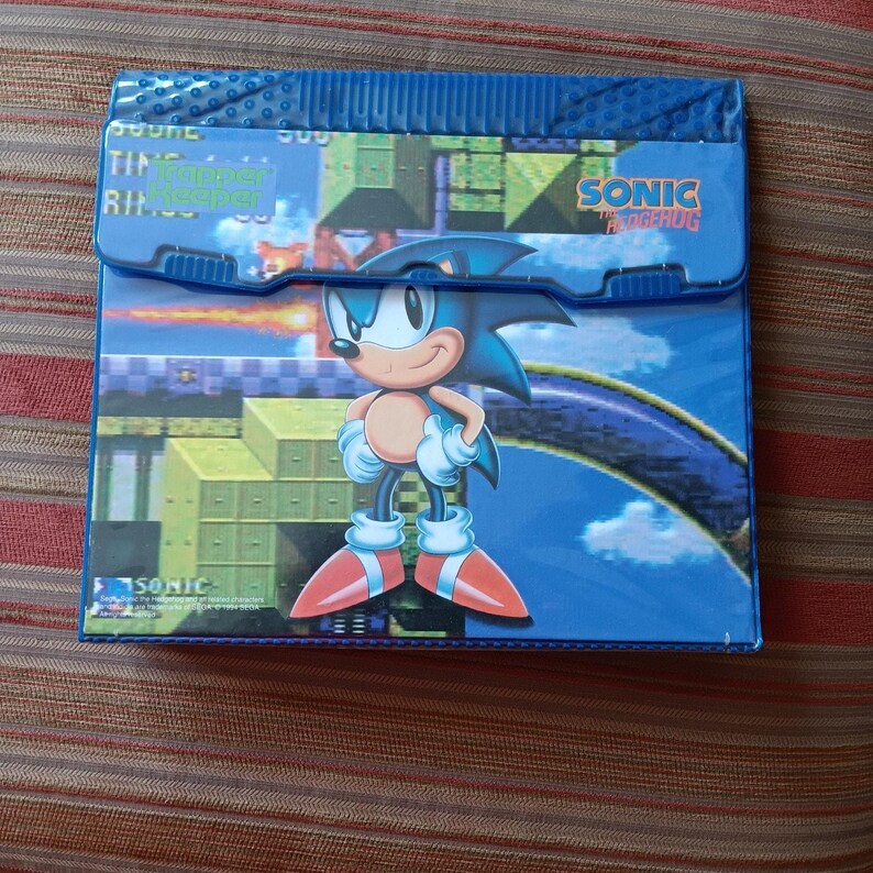 Sonic the Hedgehog Trapper Keeper Folders 1994 Sega Vintage - Etsy