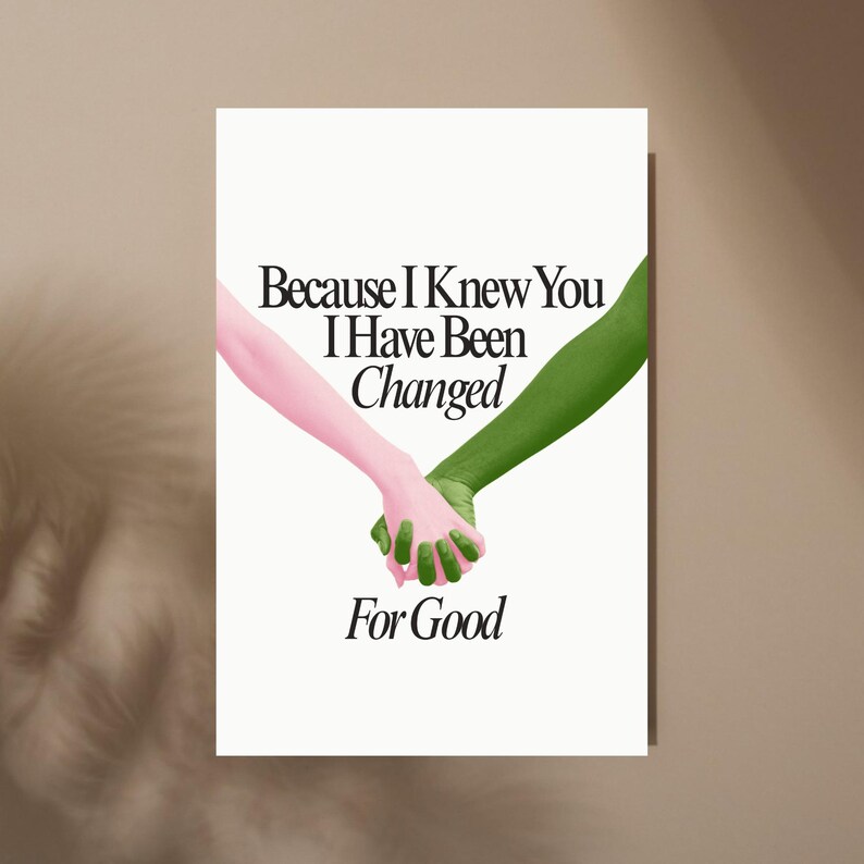 Wicked Poster: I Have Been Changed for Good, Printable Wall Art Decor ...