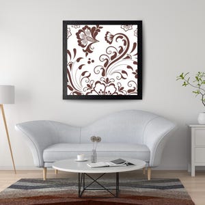 Red Tribal Ethnic Pattern – Digital Wall Art Print | Bold Cultural ...