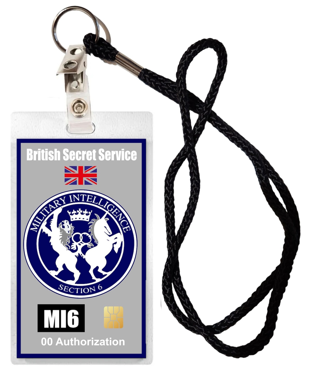 Novelty ID Security Badge MI6 British Intelligence 007 Halloween ...