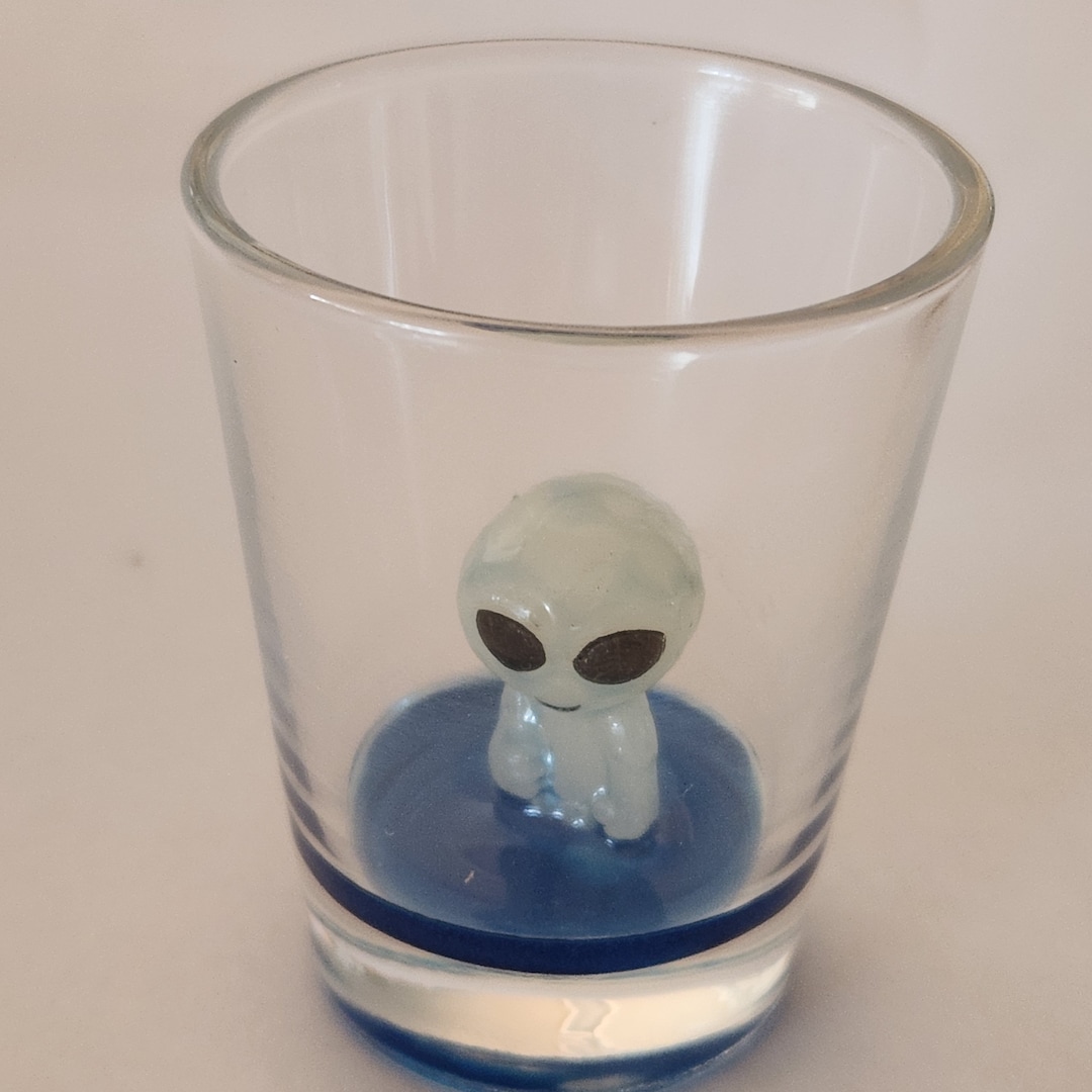 Realistic Alien Glow in the Dark Shot Glass Unique Gift! by Dead Head ...